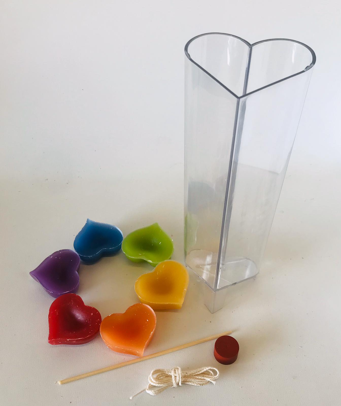 DIY complete set hart - SML Kaarsenatelier